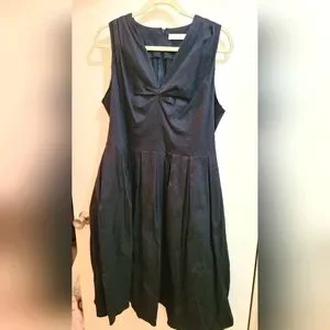 belle poque | Dresses | Belle Poque Black Cotton Retro Style Midi Aline ...